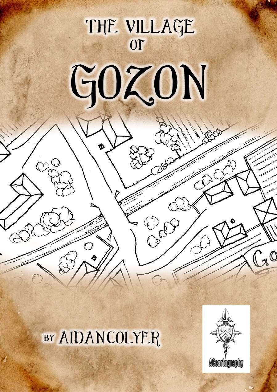 Gozon village map - ACcartography | DriveThruRPG