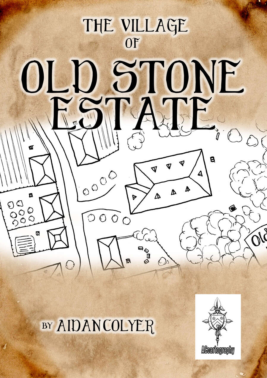 Old Stone Estate village map - ACcartography | DriveThruRPG