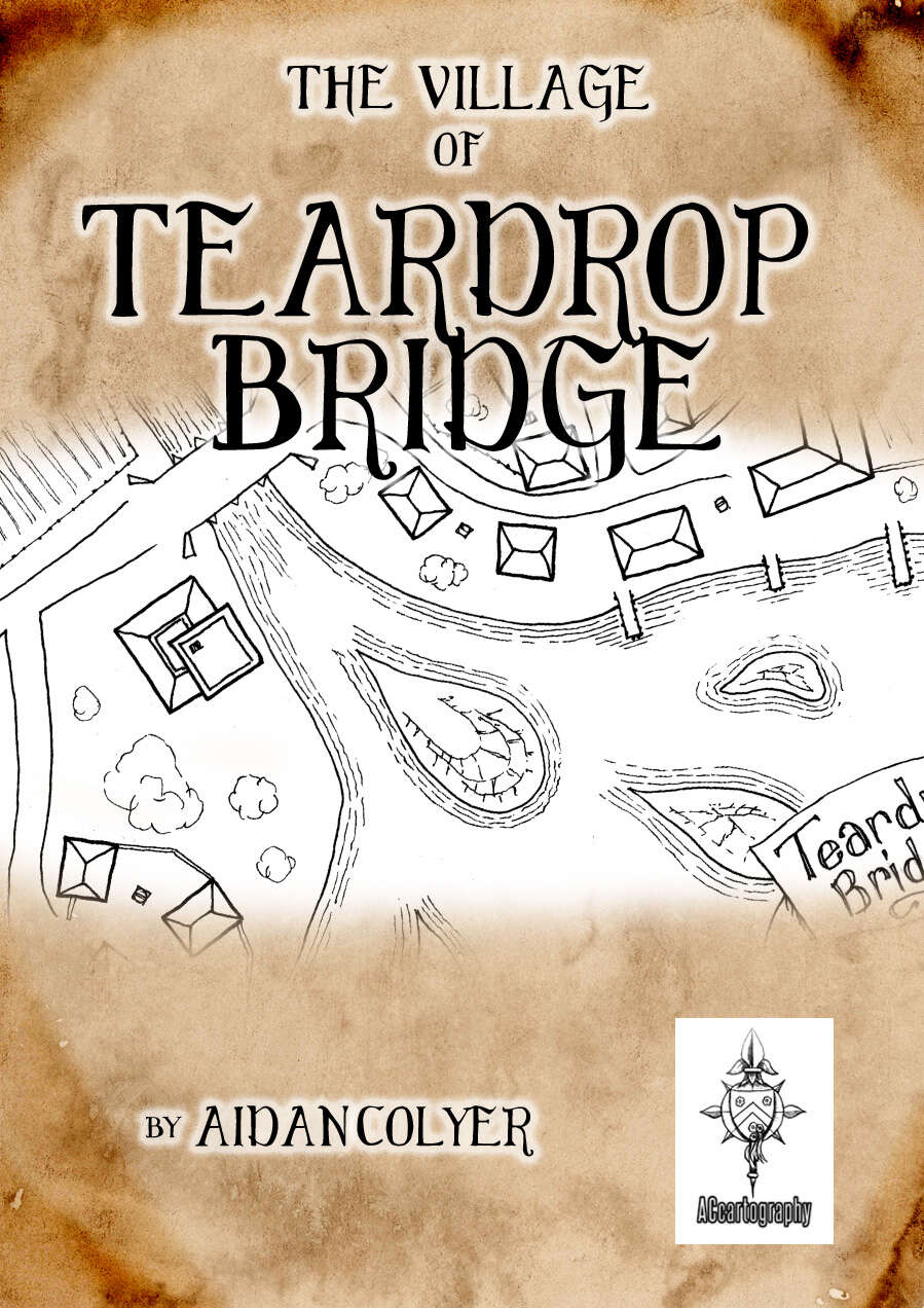 Teardrop Bridge village map - ACcartography | DriveThruRPG