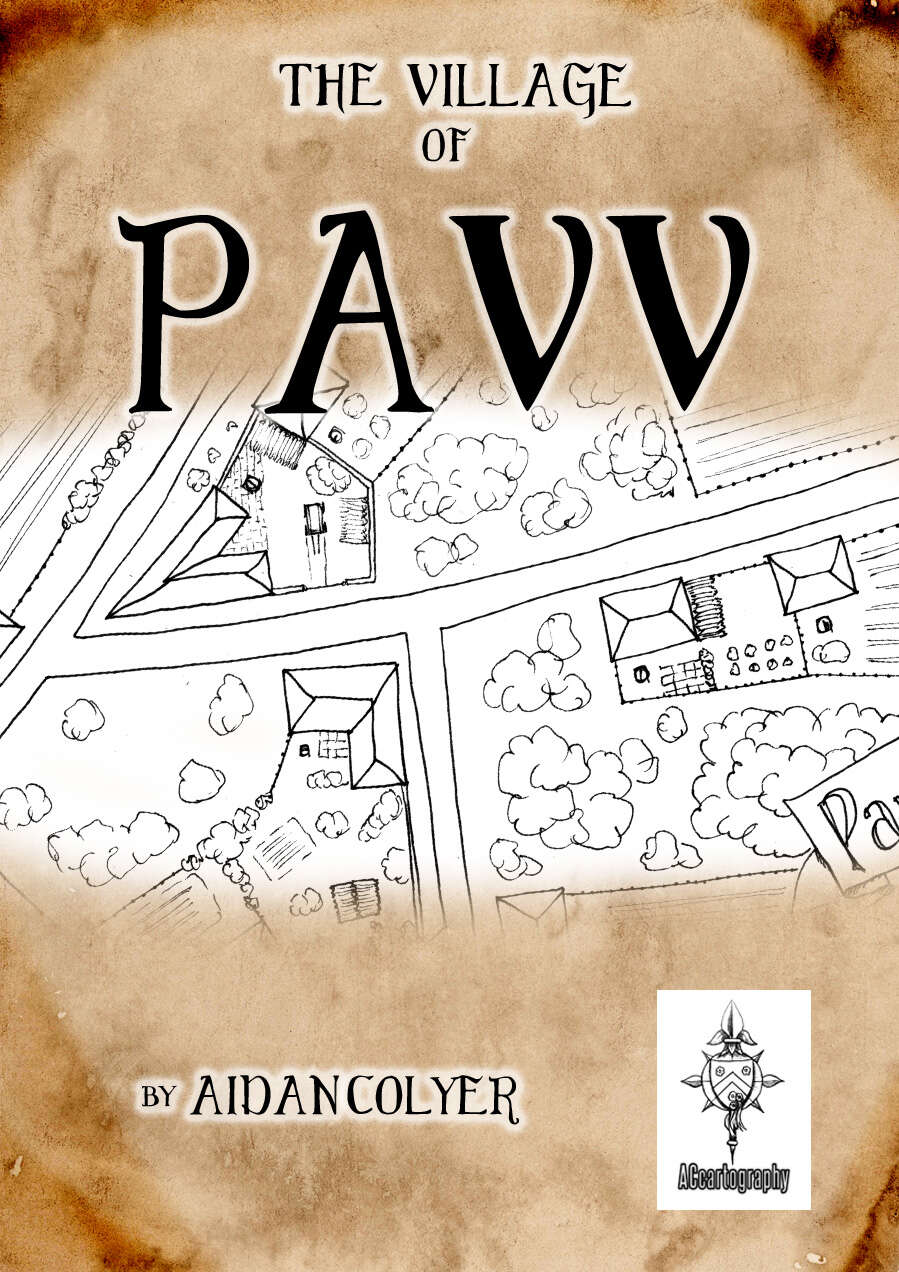 Pavv village map - ACcartography | DriveThruRPG