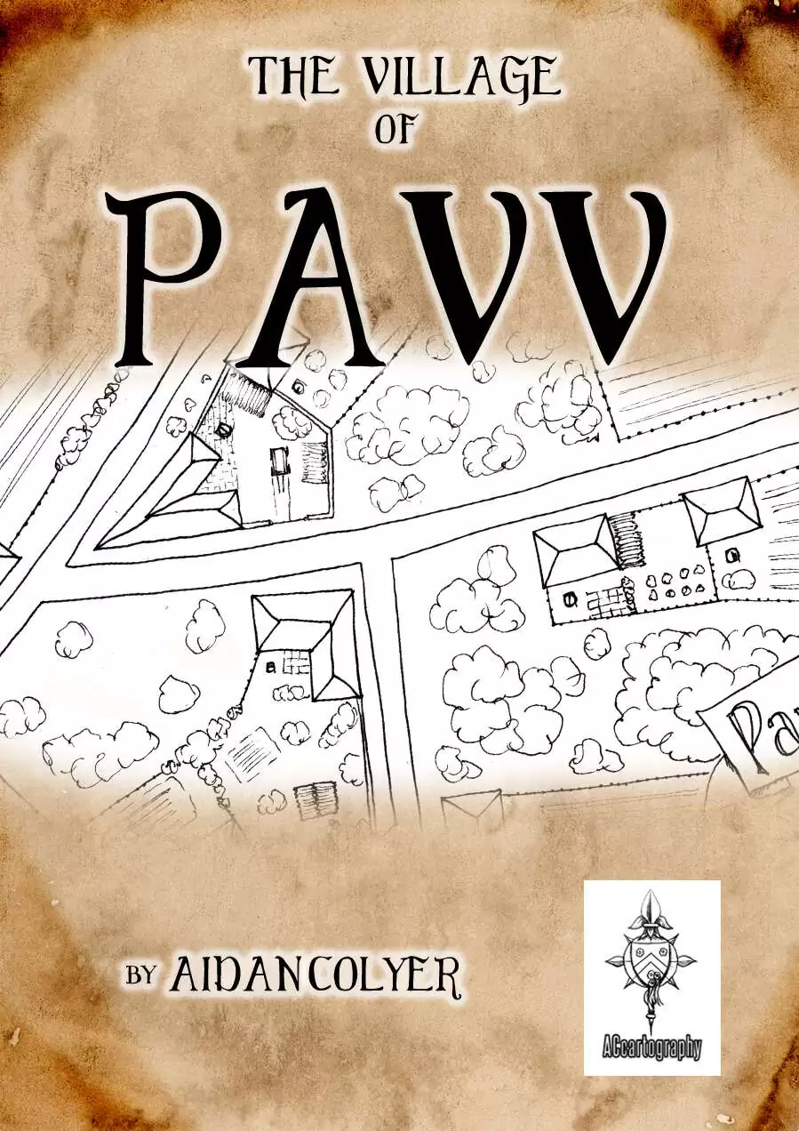 Pavv village map - ACcartography | DriveThruRPG