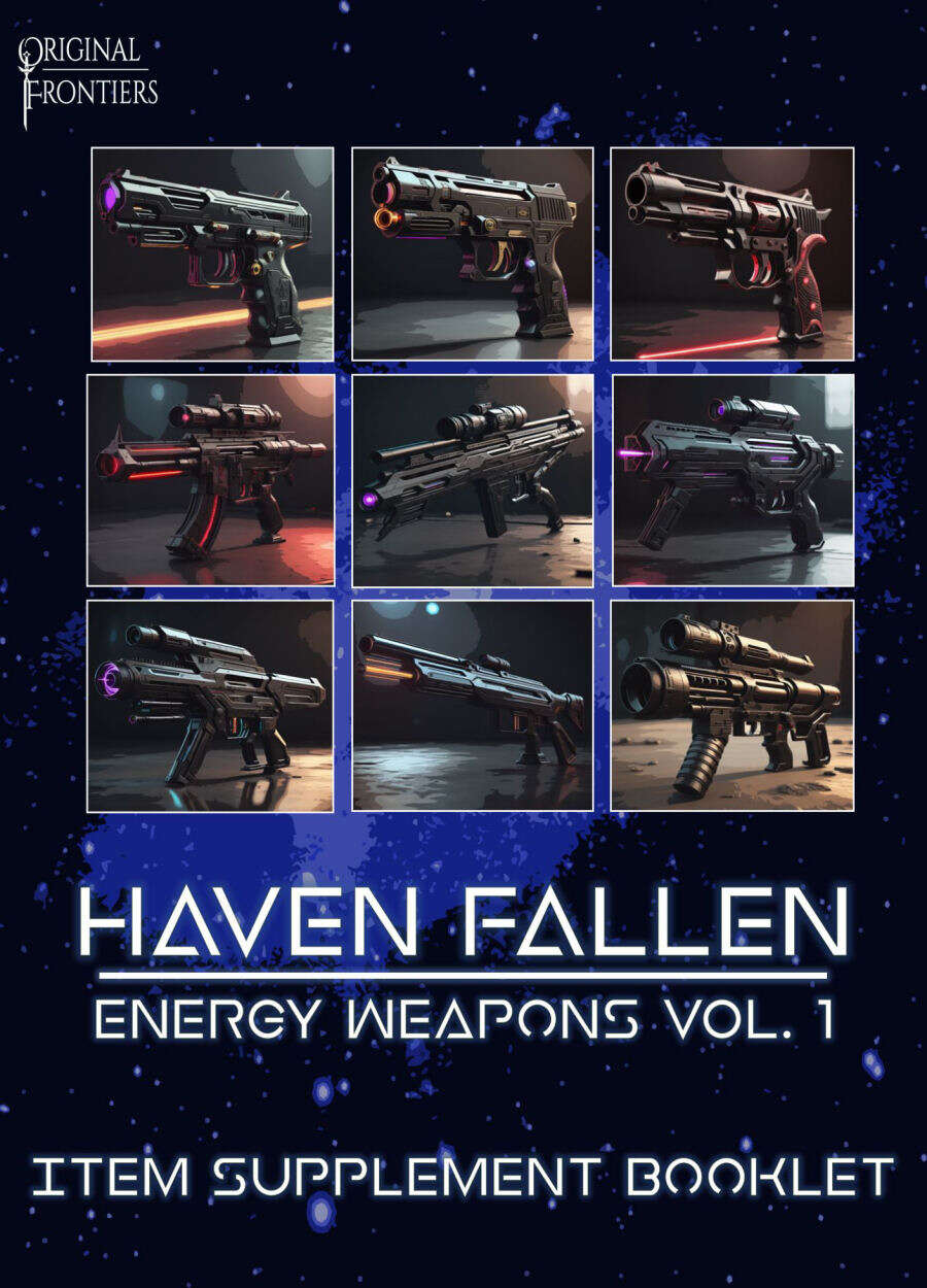 Haven Fallen - Item Booklet - Energy Weapons Vol. 1 - Original ...