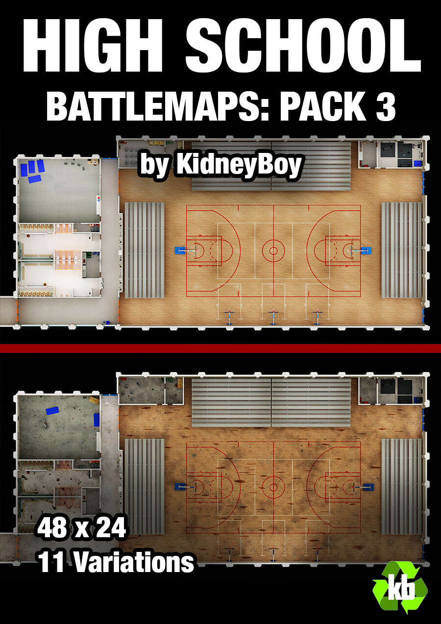 High School Battlemaps: Pack 3 - KidneyBoy | DriveThruRPG