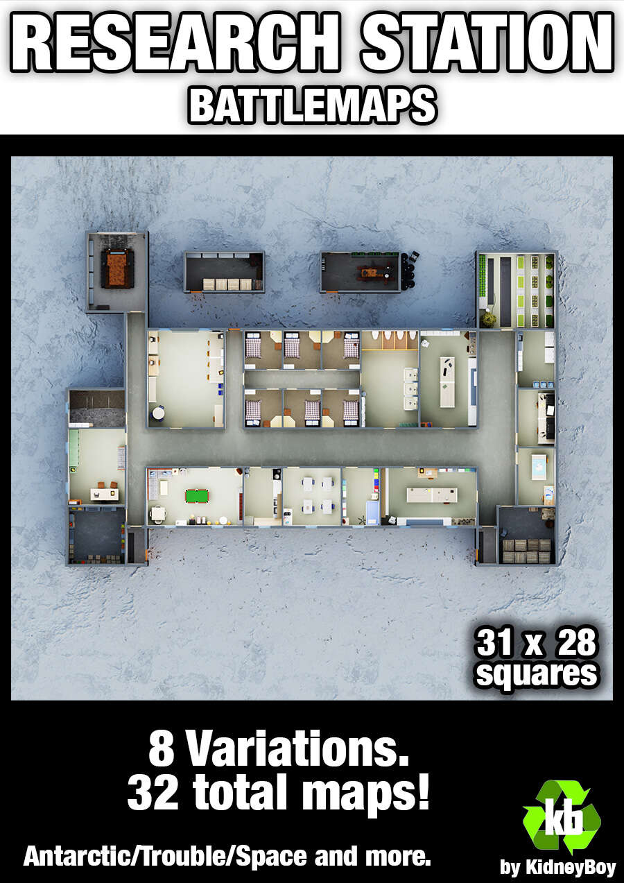 Research Station Battlemaps - KidneyBoy | DriveThruRPG