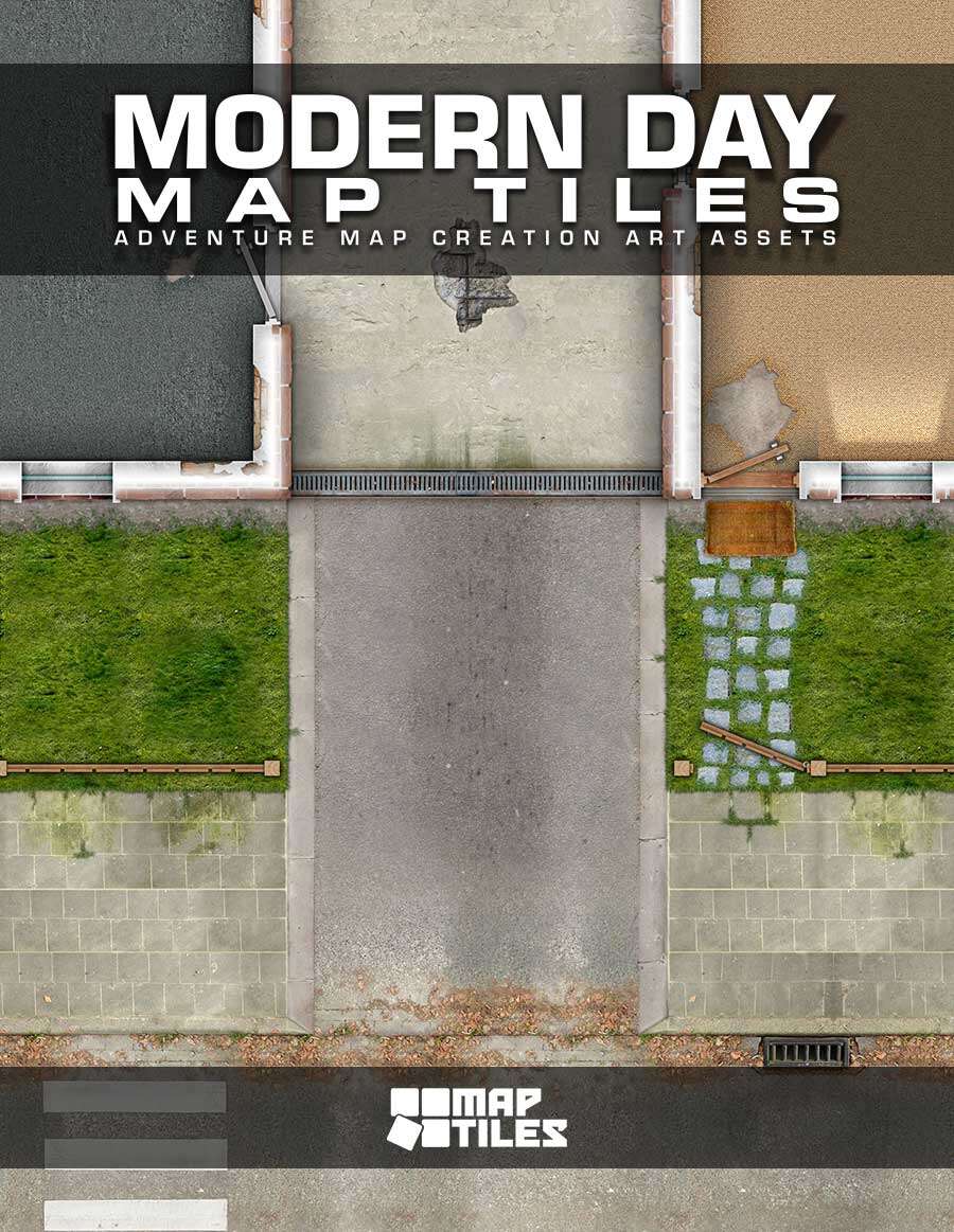 Modern Day Map Tiles - WyldFurr | Map Tile Packs | DriveThruRPG