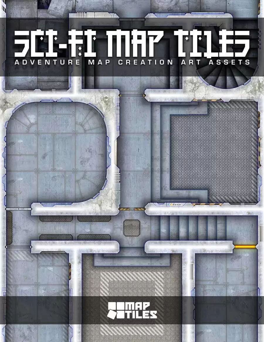 Sci-fi Map Tiles - WyldFurr | Map Tile Packs | DriveThruRPG