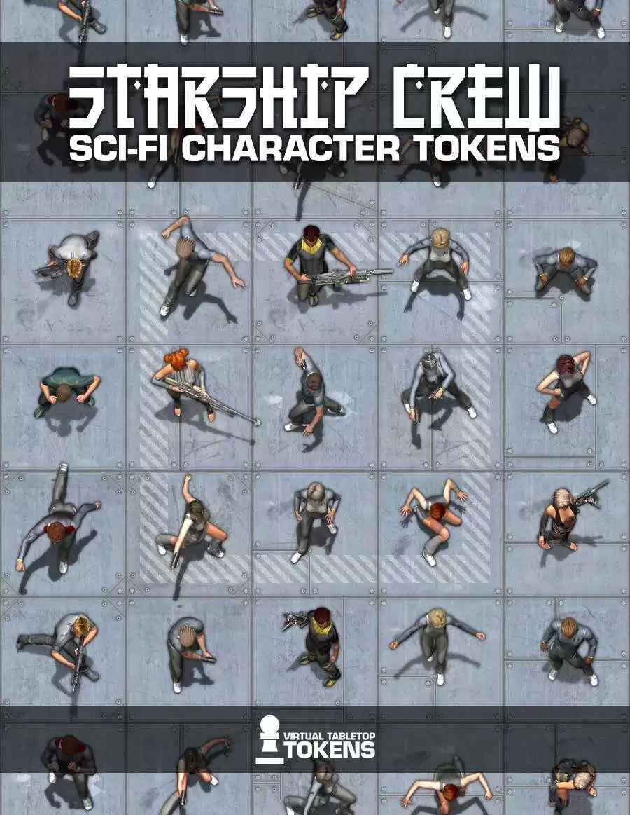 Starship Crew - Sci-fi Character Tokens - WyldFurr | Game Tokens ...