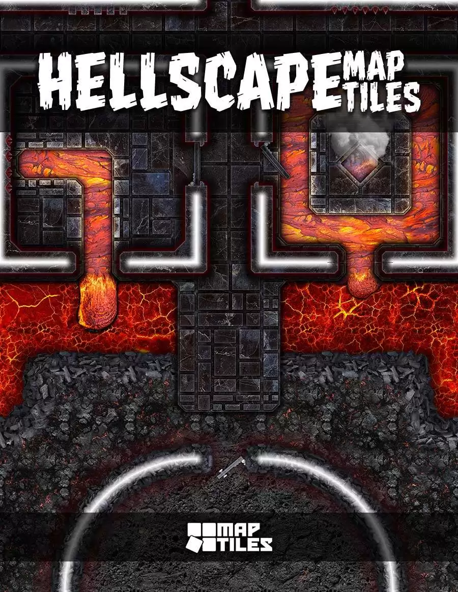 Hellscape Map Tiles - WyldFurr | Map Tile Packs | DriveThruRPG