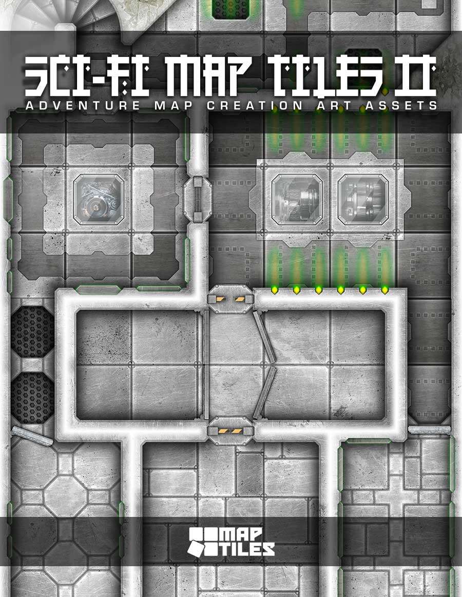 Sci-fi Map Tiles 2 - WyldFurr | Map Tile Packs | DriveThruRPG