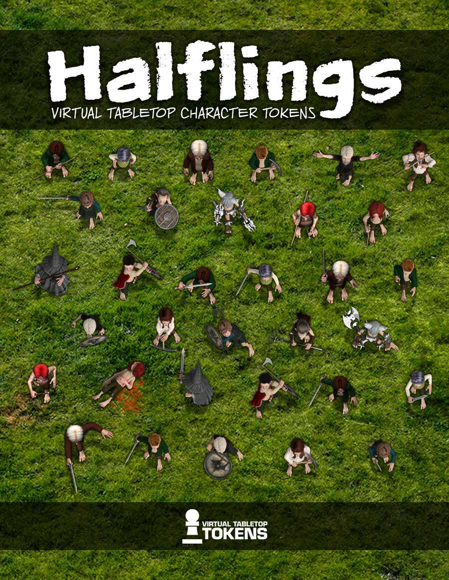 Halflings Token Pack - WyldFurr | Game Tokens | DriveThruRPG