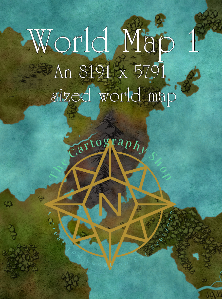 World Map #1 - The Cartography Shop | DriveThruRPG