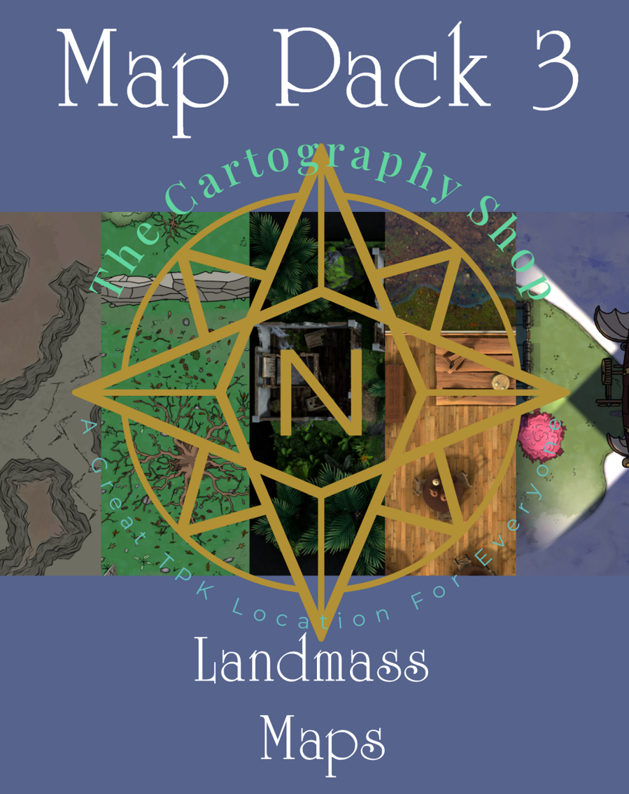 Map Pack #3 Landmass Maps - The Cartography Shop | DriveThruRPG