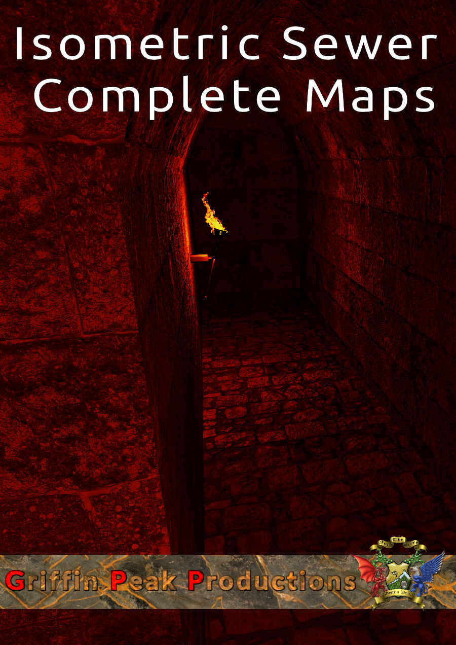 Isometric Sewer Complete Maps - Griffin Peak Productions | DriveThruRPG