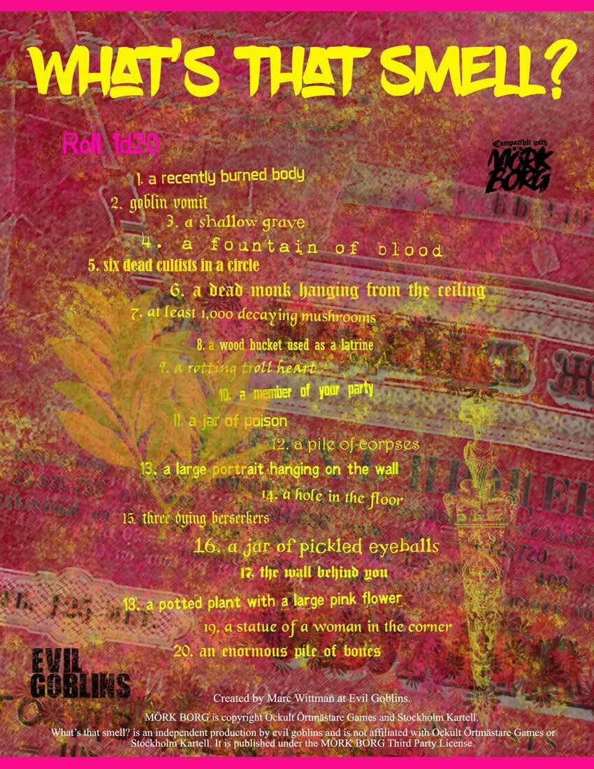 What's That Smell? - Evil Goblins | DriveThruRPG