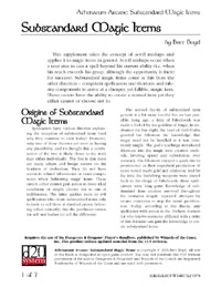 Substandard Magic Items - Tricky Owlbear Publishing | DriveThruRPG