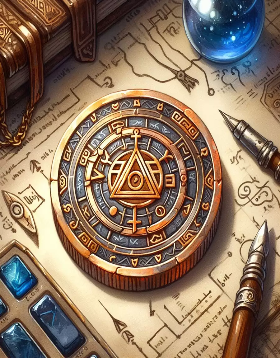 5e Spell Playtest:Coin of Displacement - Osiris | DriveThruRPG