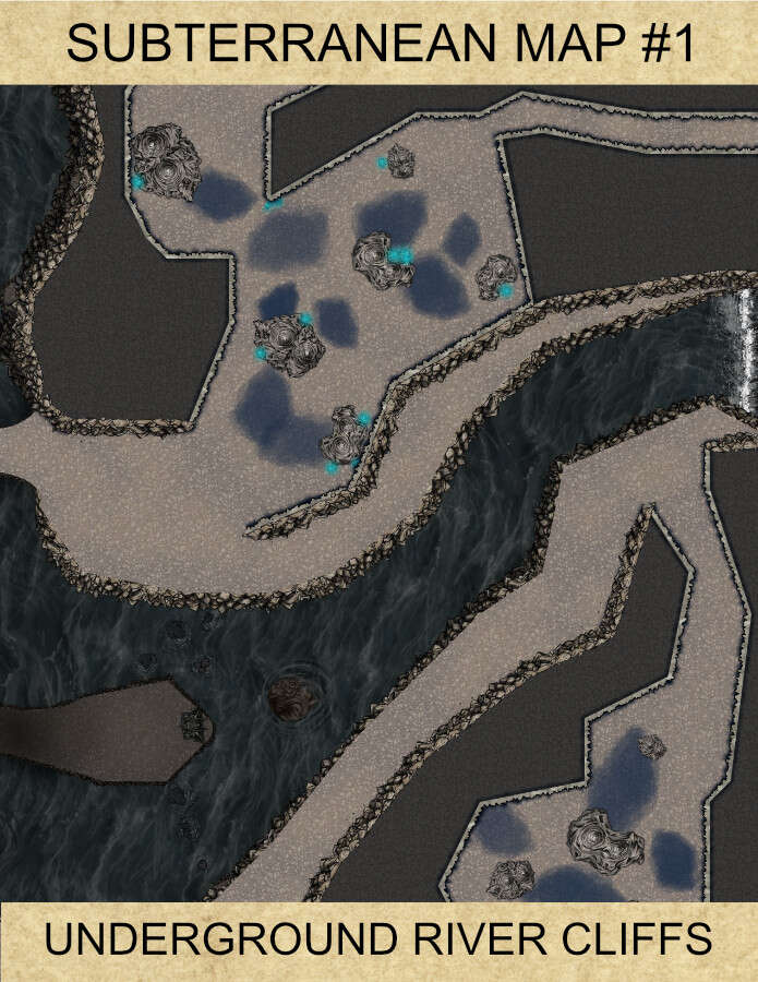 Subterranean #1: Underground River Cliffs (Multilevel) - Dramatic ...