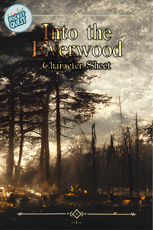 Into the Everwood Basic Character Sheet - Night Owl Games | Into the ...