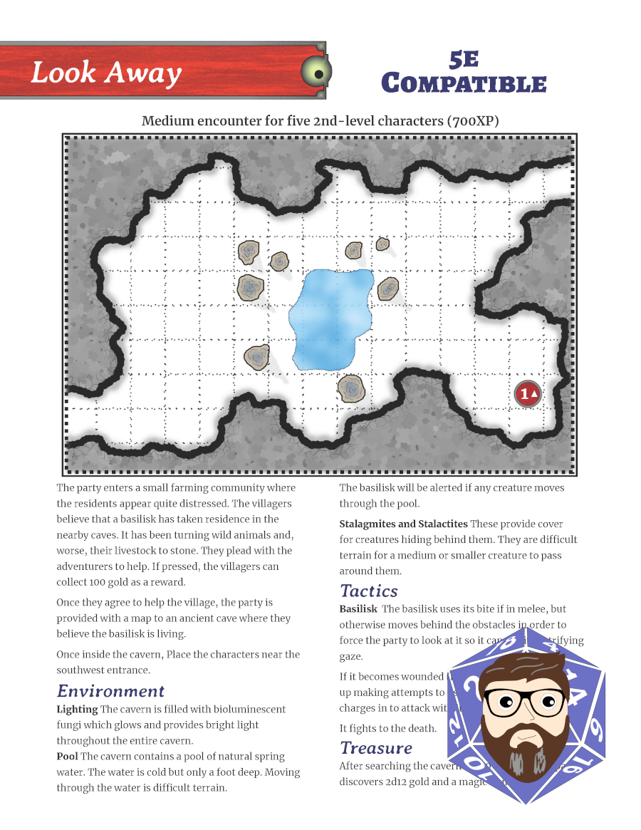 Look Away - One Page Encounter - Shenanigans Media LLC | DriveThruRPG