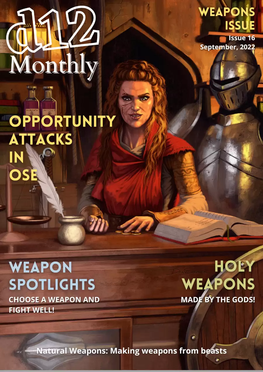 d12 Monthly Issue 16 - The Weapons Issue - YUM_DM | DriveThruRPG
