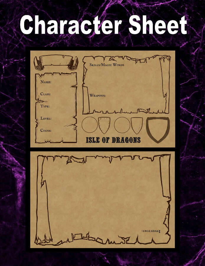 Isle of Dragons Character Sheet - Charles Ipson | DriveThruRPG