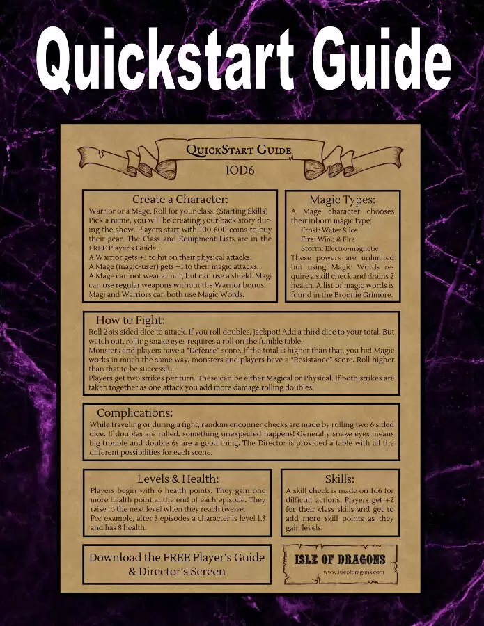 Isle of Dragons: Quickstart Quide - Charles Ipson | DriveThruRPG