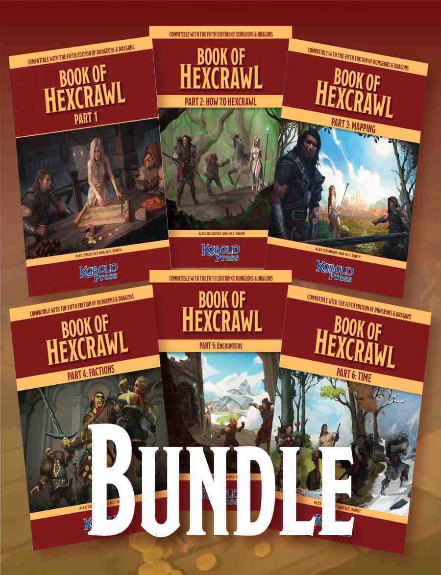 Book of Hexcrawl: 1-6 [BUNDLE] - Kobold Press | Black Flag Reference Document | Tales of the ...