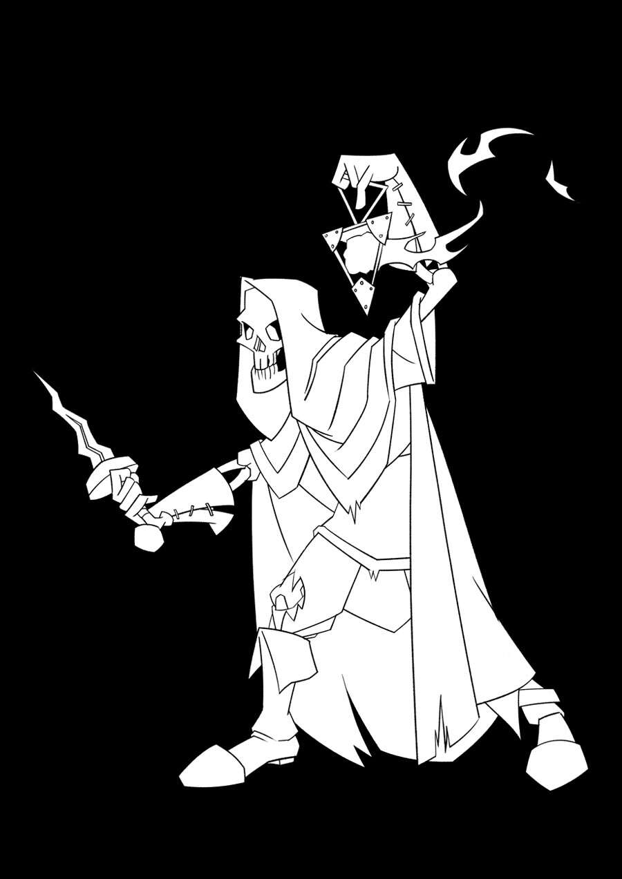 Haunting Rogue, lineart - Rad Loot | Characters, Lineart | DriveThruRPG