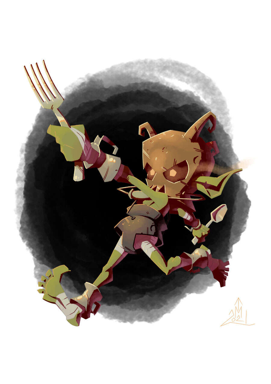 Kitchen Goblin, black splash - Rad Loot | Characters, Colour | DriveThruRPG
