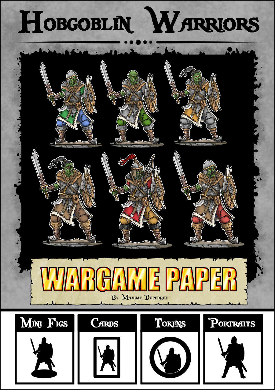 Hobgoblin Warriors - Customizable and Printable Paper Mini Figurines ...