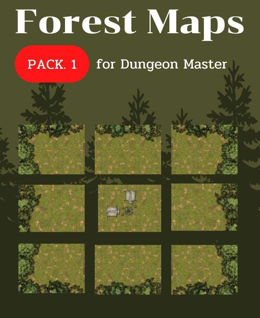 Forest Maps Pack. v1 - BOBMaps | DriveThruRPG