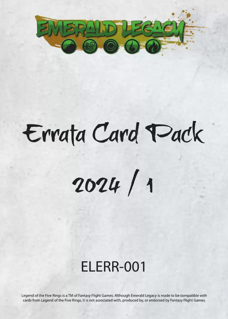 Errata Card Pack - Emerald Legacy | DriveThruRPG