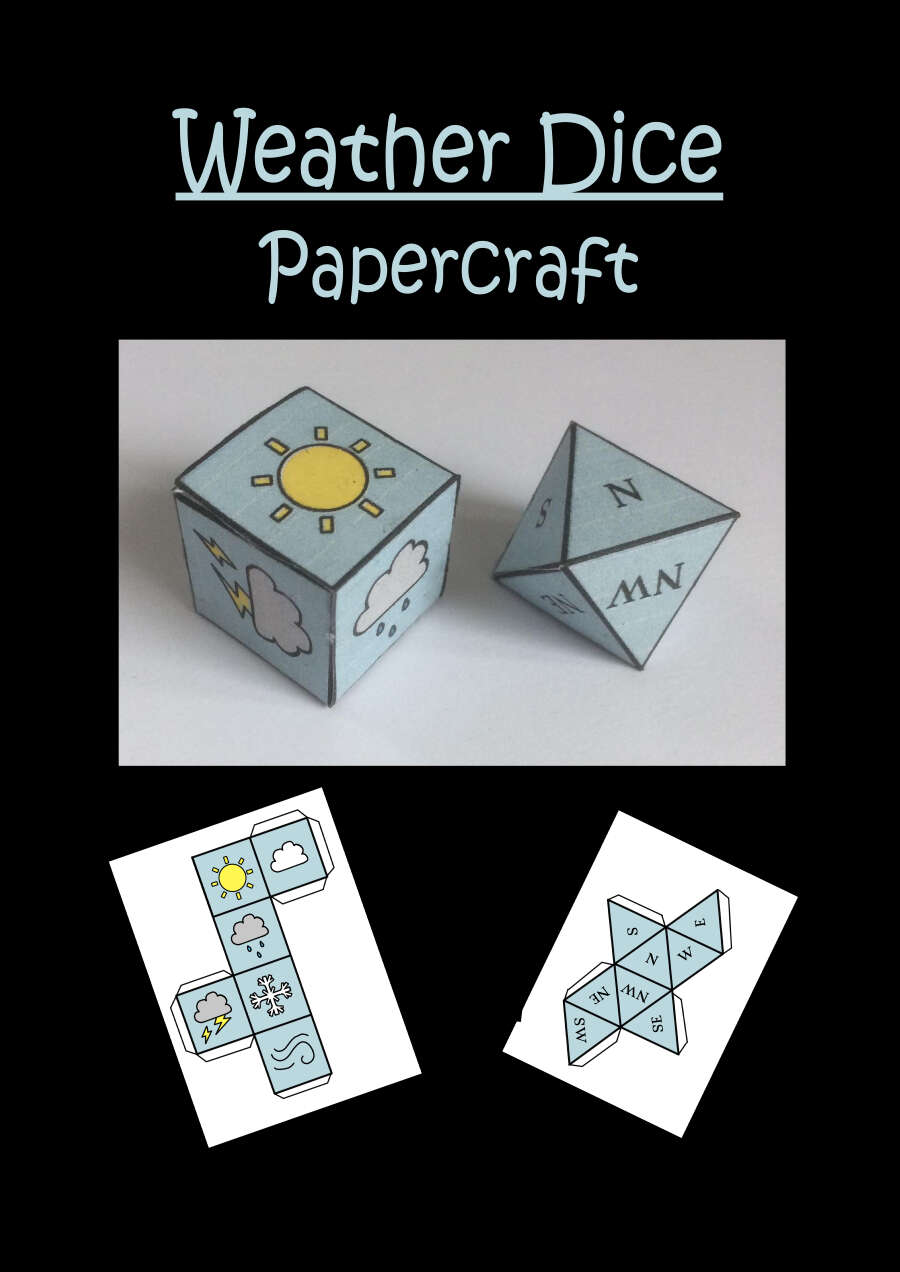 Weather Dice Papercraft - Eco Fantasy Creations | DriveThruRPG