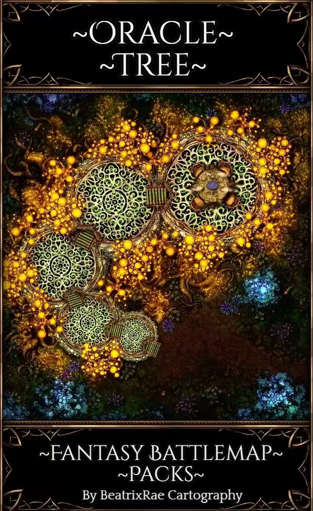 Oracle Tree {Fantasy Battlemap Pack} 40x30 - BeatrixRae Cartography ...