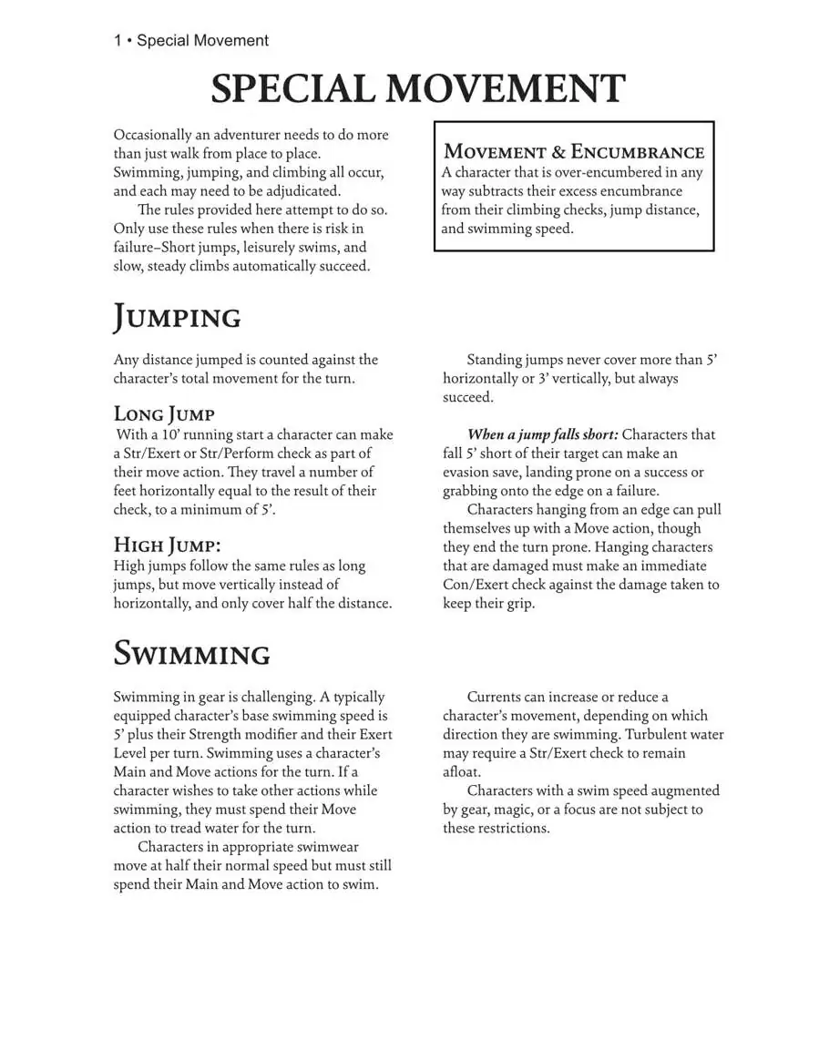 Special Movement Rules - Compatible with Worlds Without Number - Alex ...