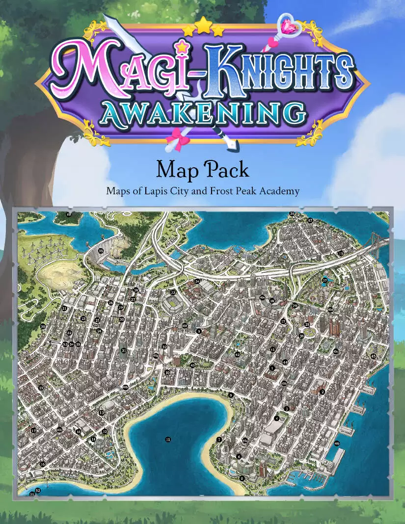 Magi-Knights Awakening Map Pack - Magi-Knights Project | DriveThruRPG