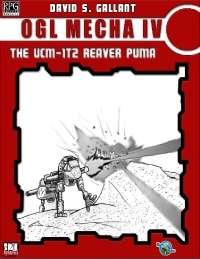 RDP: OGL Mecha IV: the UCM-1T2 Reaver Puma - Gun Metal Games | DriveThruRPG