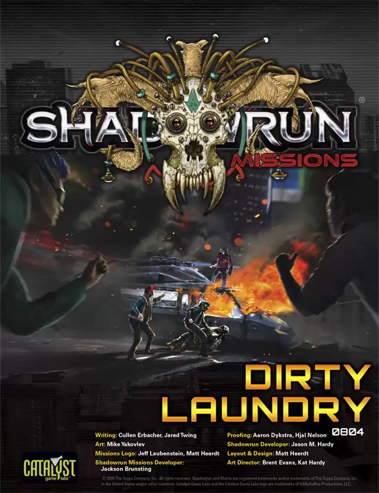 Shadowrun Missions: Dirty Laundry (08-04) - Catalyst Game Labs | Shadowrun Missions | DriveThruRPG