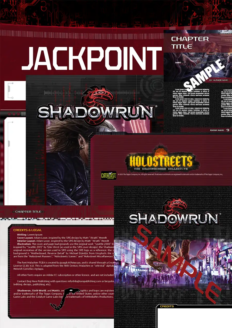 Shadowrun Fifth Edition Complete Design Kit - Catalyst Game Labs | Shadowrun Holostreets | Dog ...