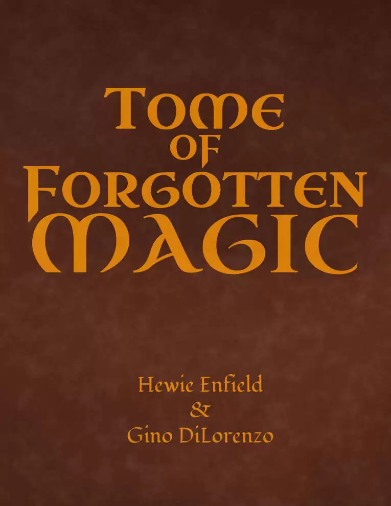 Tome of Forgotten Magic - Hewie Enfield | DriveThruRPG