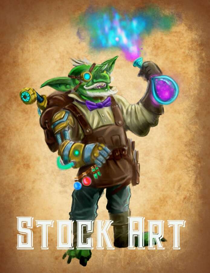 Character Art- Goblin Alchemist - Allen Childers | DriveThruRPG