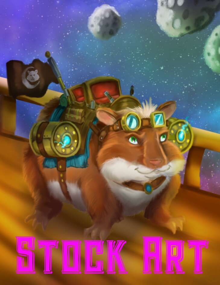 Giant Rocket Hamster stock Art - Allen Childers | DriveThruRPG