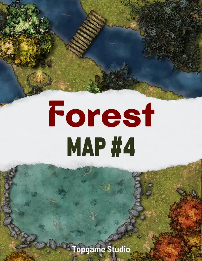 Fantasy Forest Map Set #4 - Topgame Studio | DriveThruRPG