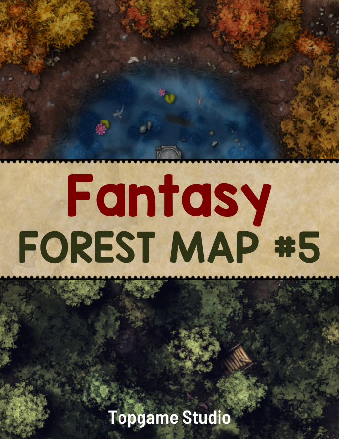 Fantasy Forest Map Set #5 - Topgame Studio | DriveThruRPG
