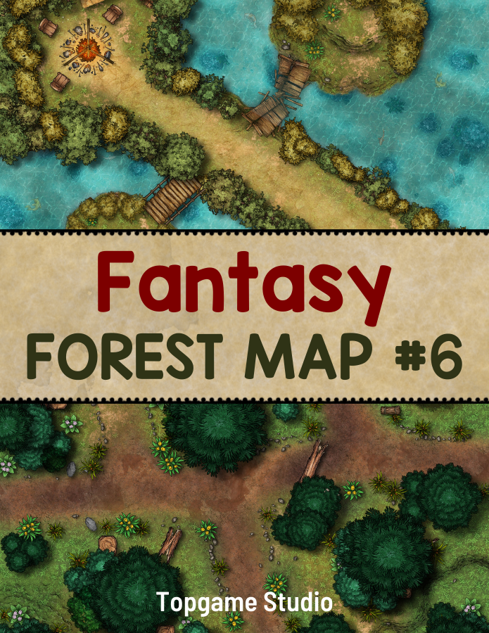 Fantasy Forest Map Set #6 - Topgame Studio | DriveThruRPG
