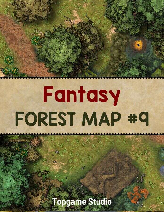 Fantasy Forest Map Set #9 - Topgame Studio | DriveThruRPG