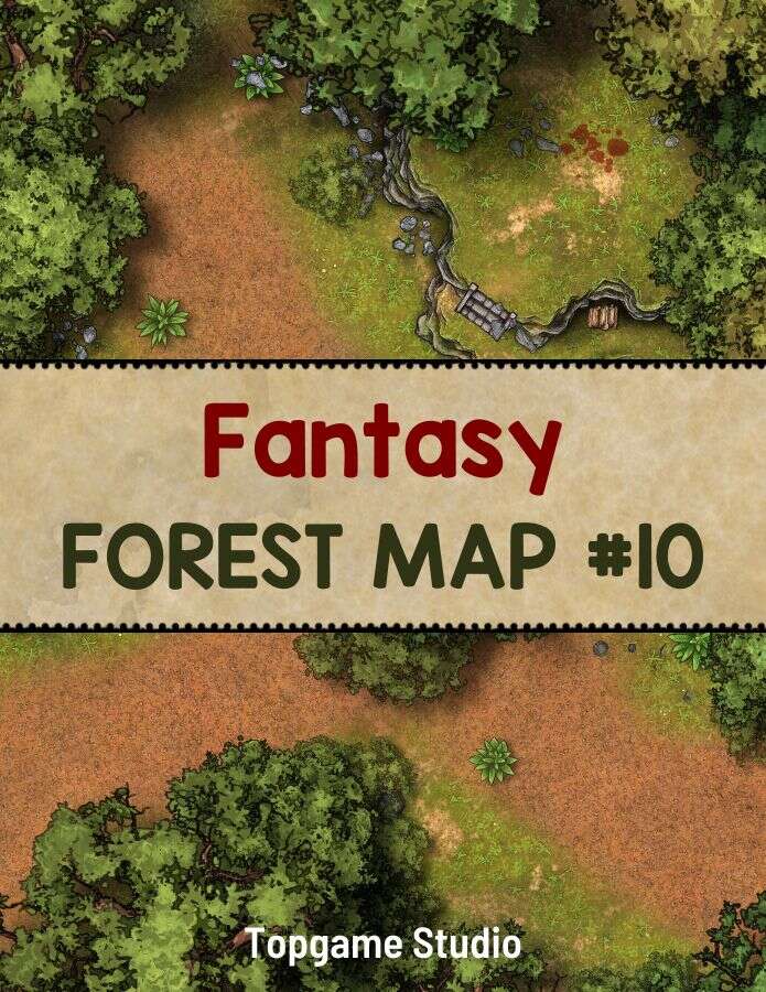 Fantasy Forest Map Set #10 - Topgame Studio | DriveThruRPG