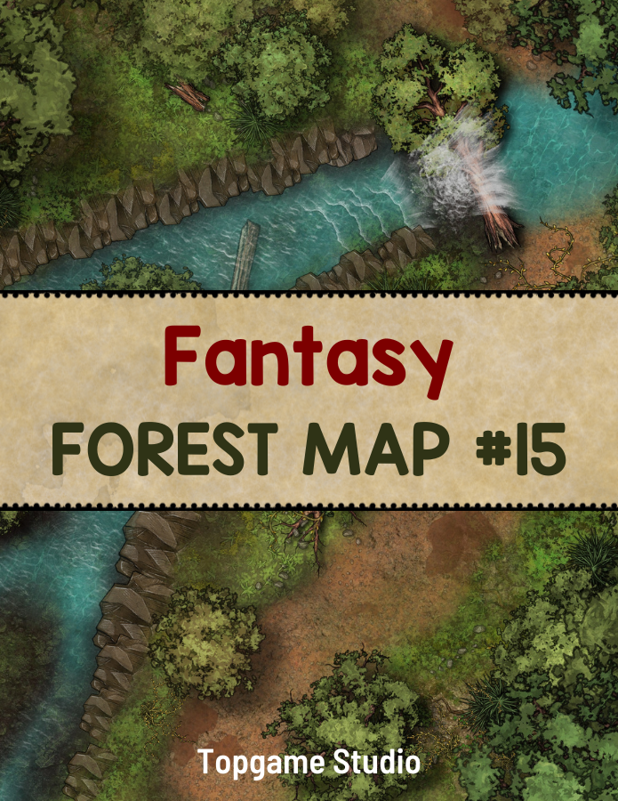 Fantasy Forest Map Set #15 - Topgame Studio | DriveThruRPG