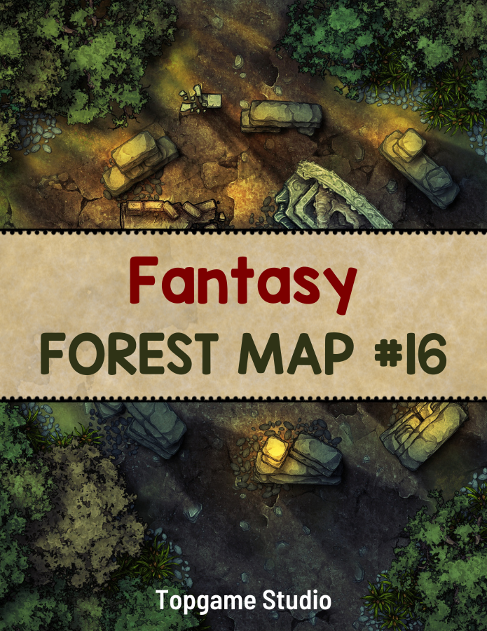 Fantasy Forest Map Set #16 - Topgame Studio | DriveThruRPG