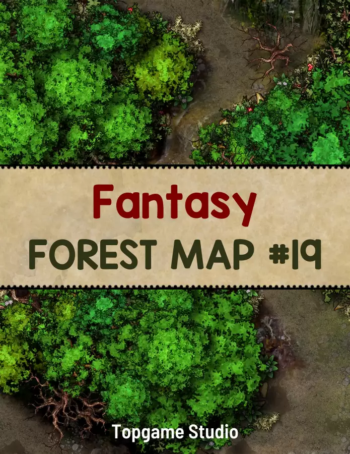 30x30 Fantasy Forest Map Set #19 - Topgame Studio | DriveThruRPG
